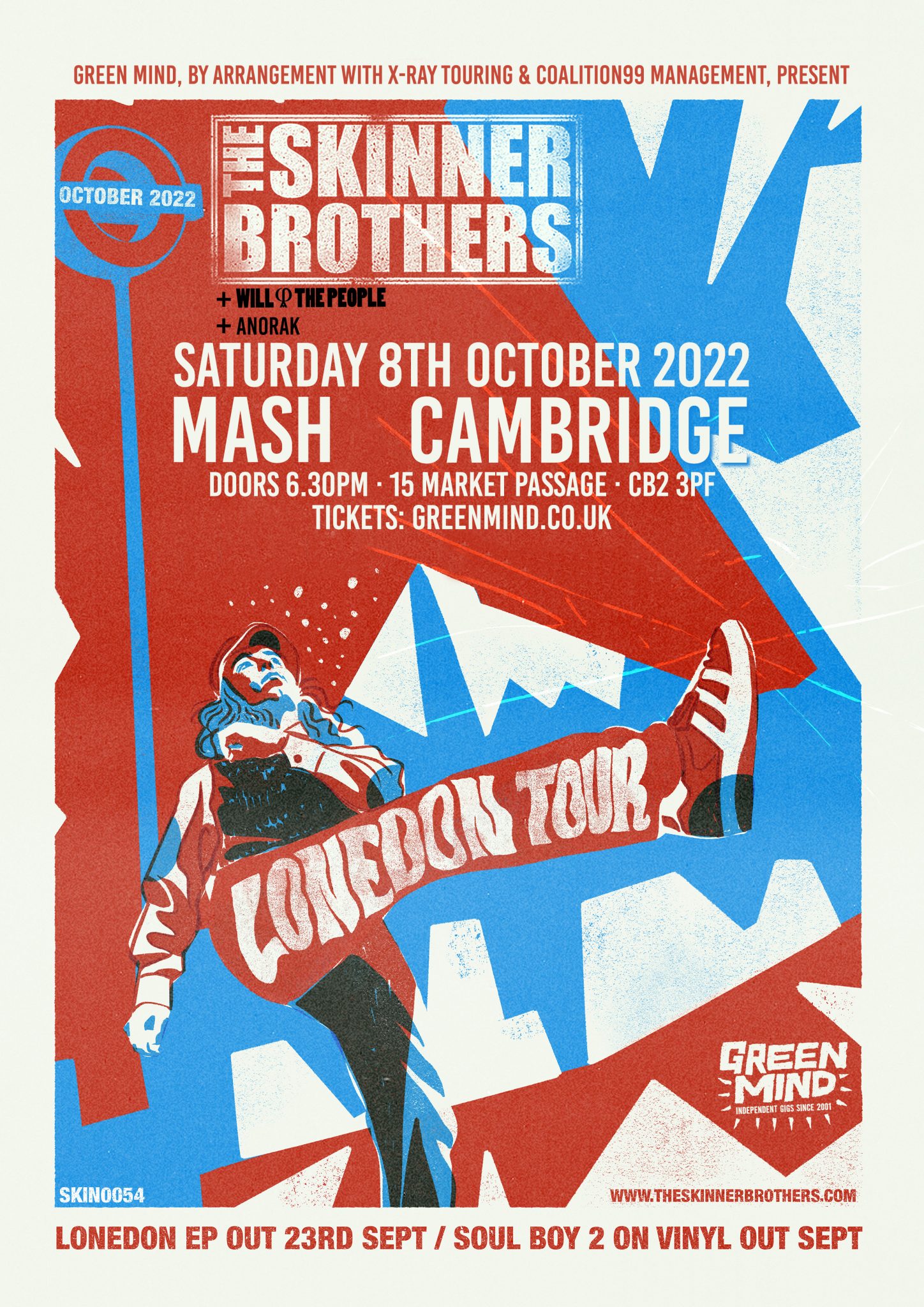 Anorak to support The Skinner Brothers | Off The Chart Artist Management